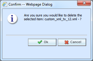Deleting a Custom XML File